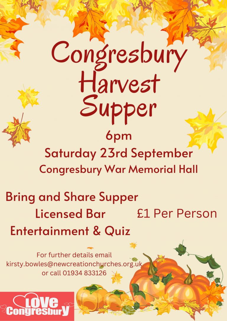 Congresbury Harvest Supper – New Creation Churches