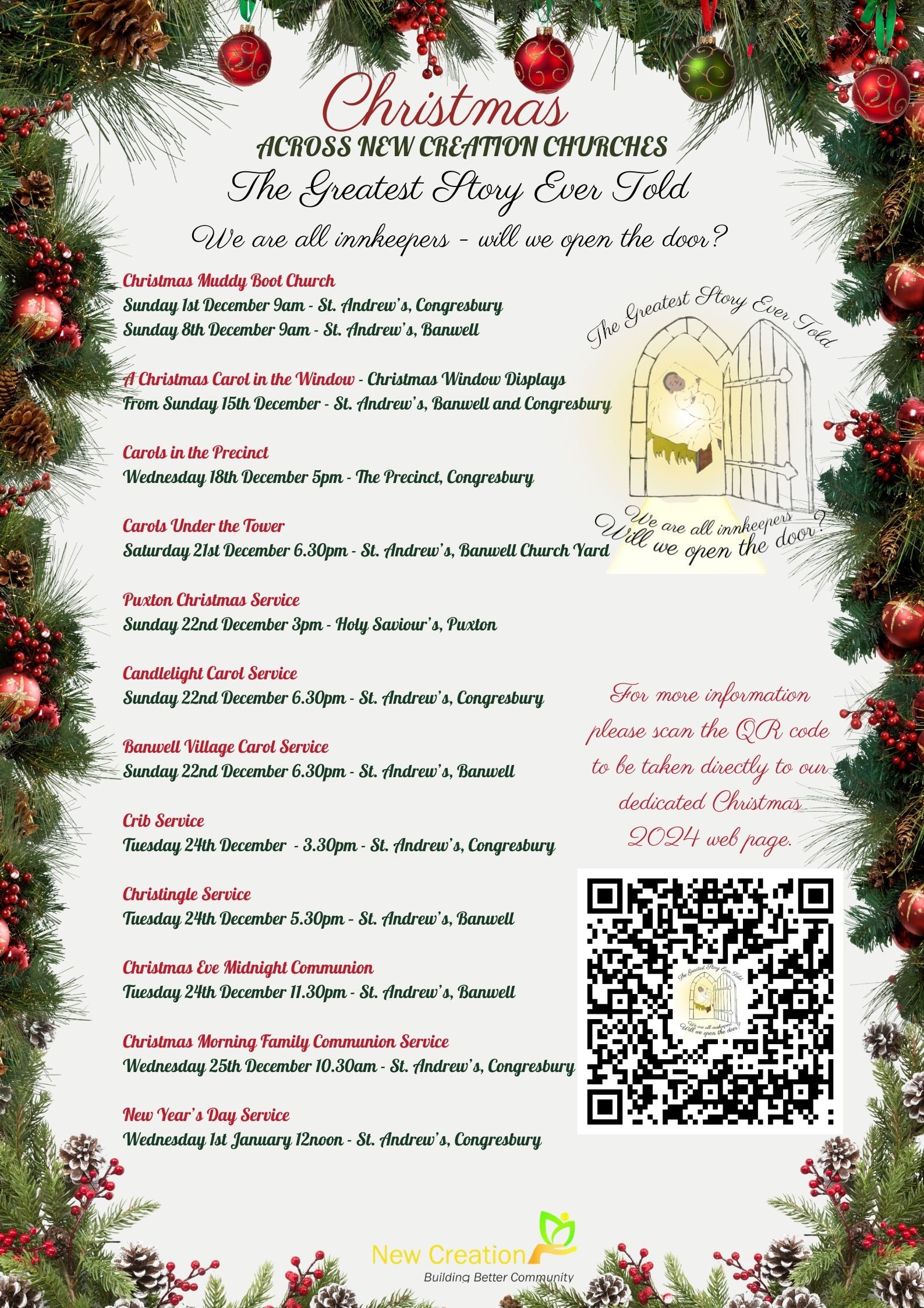 Advent and Christmas 2024 – New Creation Churches